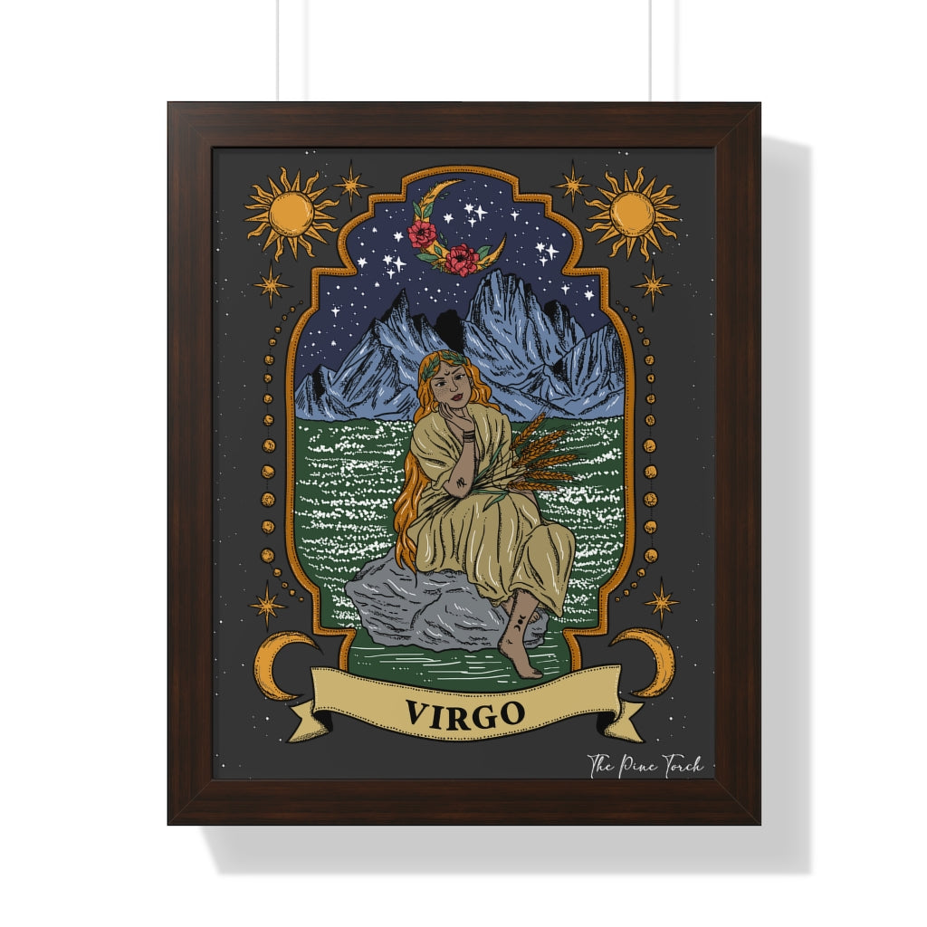 VIRGO // FRAMED POSTER PRINT | The Pine Torch
