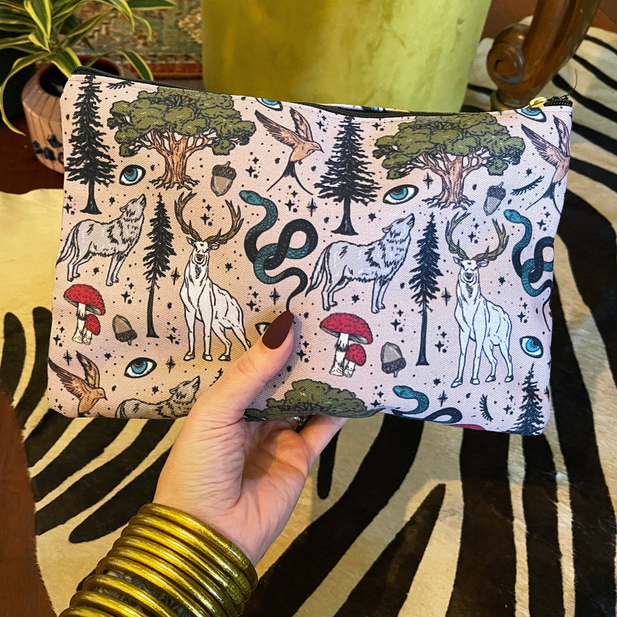 INTO THE WOODS // COSMETIC ZIP POUCH | The Pine Torch